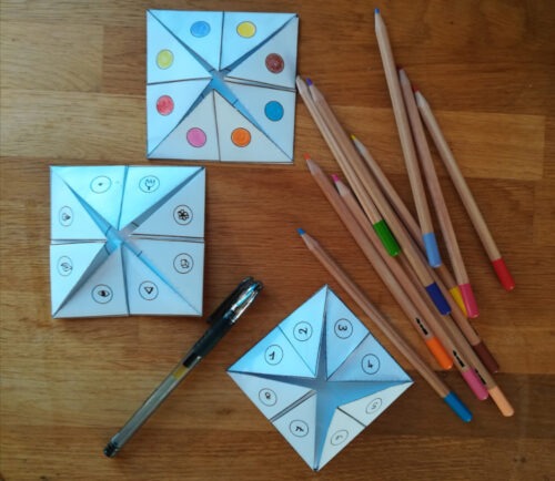 Modèles de cocottes en papiers – Métacartes